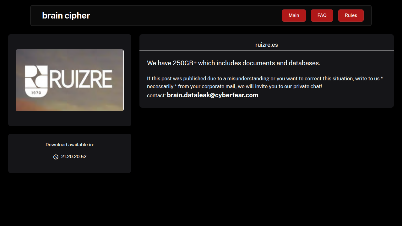 brain cipher details